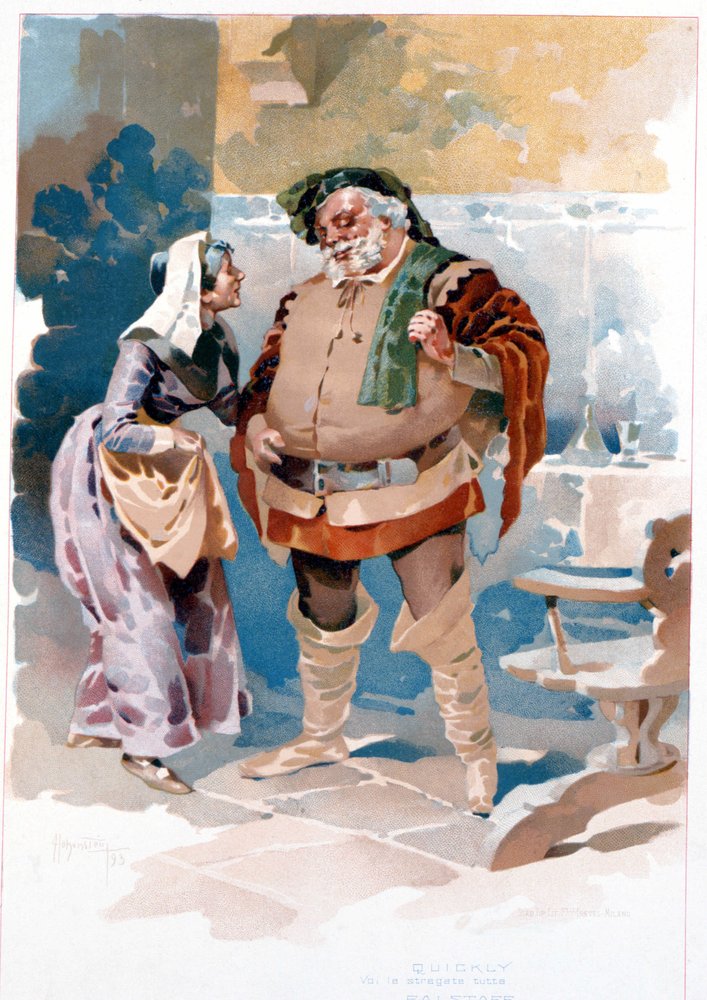 Akt III i operan av Giuseppe Verdi "" Falstaff "": Falstaff och snabbt ("Du förhäxar dem alla ...