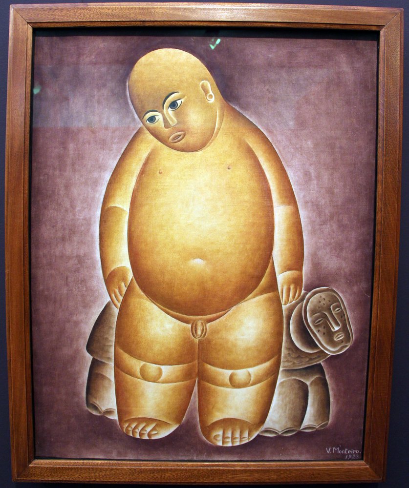 Vicente do rego monteiro, ragazzo nudo con tartaruga