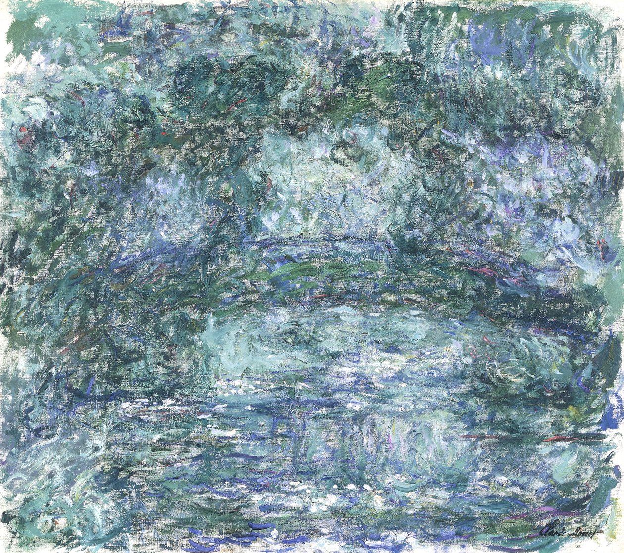 Japanska bron; Japanska bron, ca 1918-1924 | Claude Monet