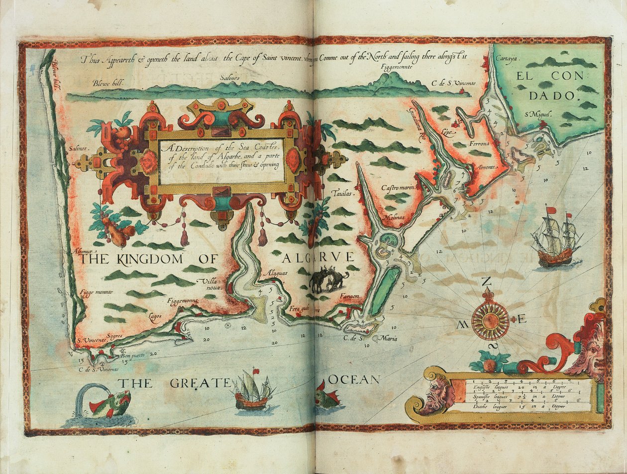 En beskrivning av havskusterna, av landet Algarbe och en del av Condado ...